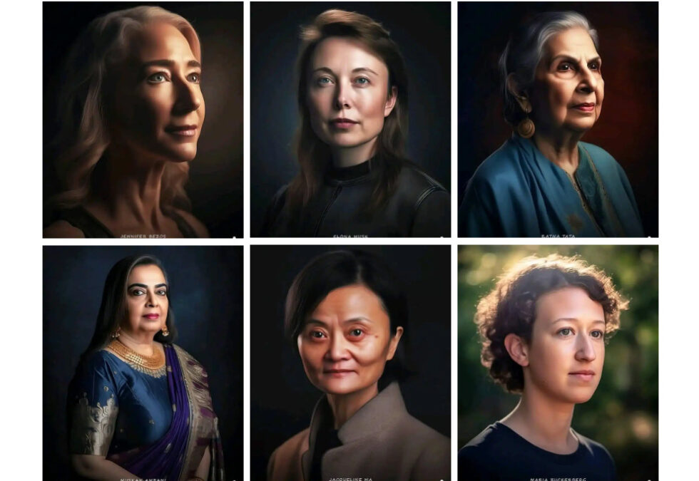 AI has created images of male billionaires who are well-known worldwide ...